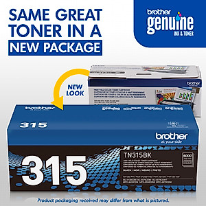 Brother TN-315BK DCP-9050 9055 9270 HL-4140 4150 4570 MFC-9460 9465 9560 9970 Toner Cartridge (Black) in Retail Packaging