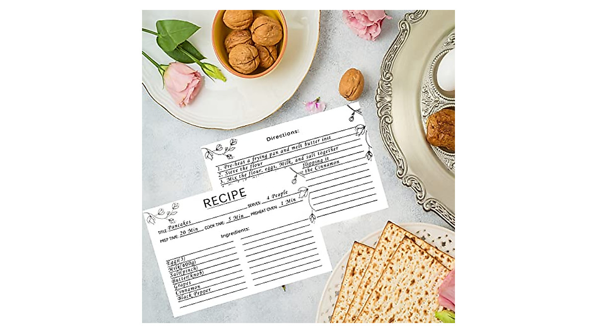 100 Count 4x6 Recipe Cards - Perfect for Gifting