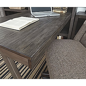 Signature Design by Ashley Raventown Urban 60" Home Office Desk, Weathered Brown