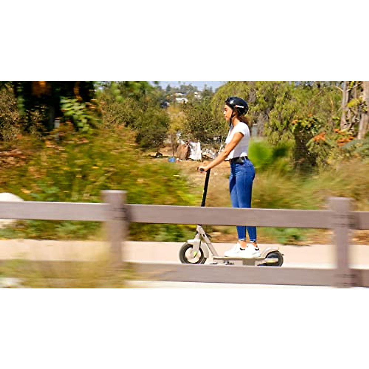 Razor C25 SLA Electric Scooter – Large Air-Filled Tires, Up to 15 MPH, Durable, Foldable, Up to 10 Miles Range, Adult Electric Scooter for Commute & Recreation