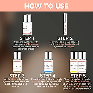 Lash Lift Kit, Eyelash Perm Kit, Professional Eyelash Curling Lash Extension Set, Glue Upgraded Version, Lash Extensions, Lash Curling, Semi-Permanent Curling Perming Wave Suitable For Salon