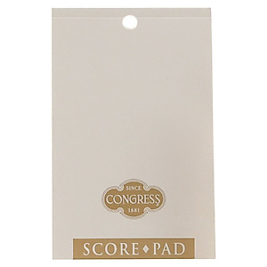 Congress Score Pad for Bridge - White & Gold (1006585)