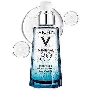 Vichy Mineral 89 Hyaluronic Acid Face Serum, Facial Gel Moisturizer and Pure Hyaluronic Acid Hydrating Serum for Sensitive or Dry Skin