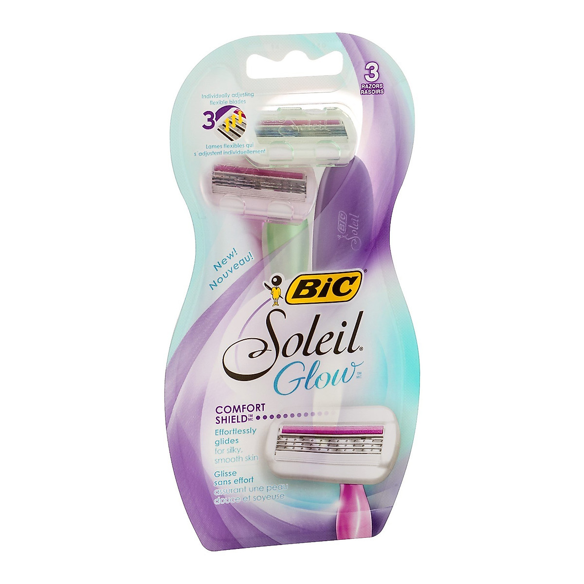 BiC Soleil Glow Razors - 3 ct