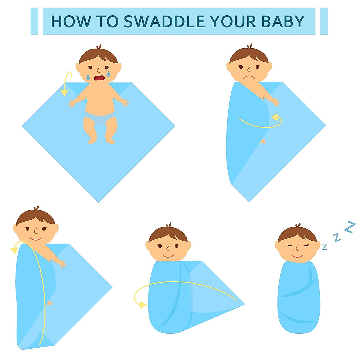 Remerry 8 Pcs Receiving Blanket, 30 x 40 Inch Hospital Blankets 100% Cotton Flannel Soft Warm Swaddle Blankets for Unisex Girl Boy Baby Newborn, Swaddle Newborn Wrap Flannel Receiving Blankets