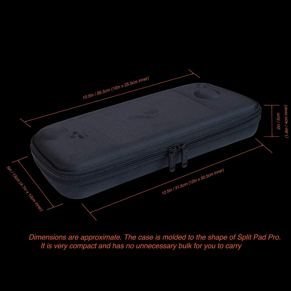 ButterFox Grip Carry Case for Hori Nintendo Switch Split Pad Pro Controller, Compatible with Nintendo Switch OLED Model- Red/Black