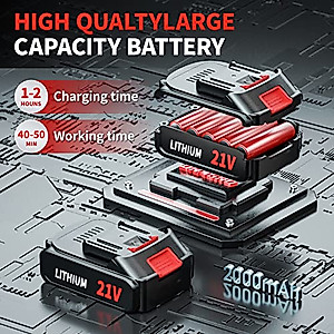 Mini Chainsaw Cordless Electric Chainsaw Hand Small Chain Saw Battery Power 50r/s Chain Saws for Trees Branches Wood Courtyard and Garden, 6 Inch Chainsaw(2 Chains + 2 Batteries)