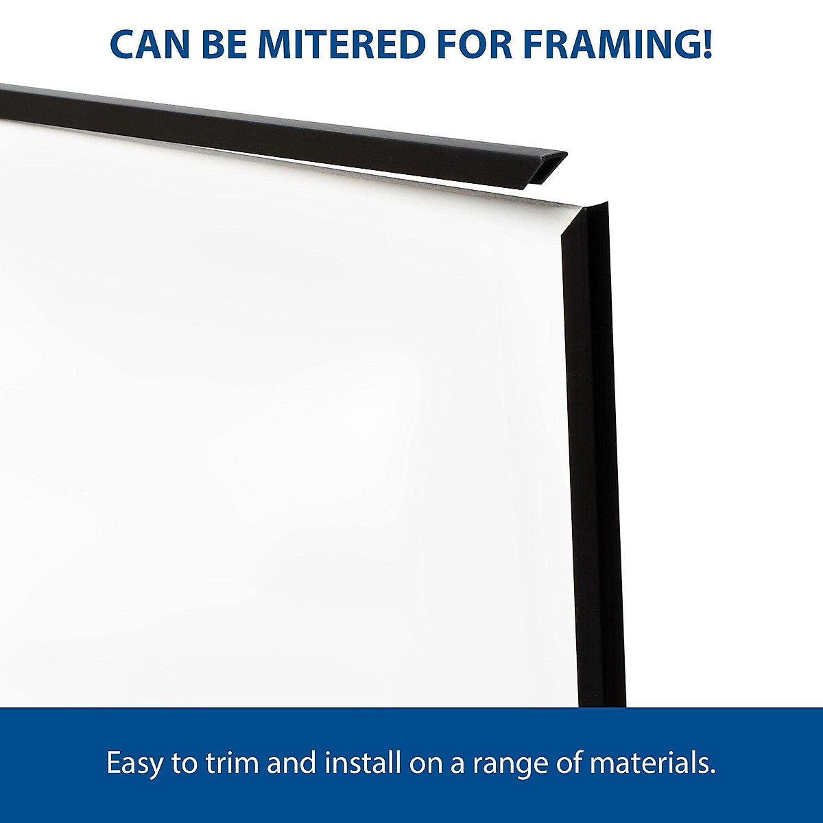 Outwater Plastics White 3/8'' Rigid PVC Plastic U-Channel/C-Channel 72 Inch Lengths (Pack of 10 Pieces, 60 feet Total)