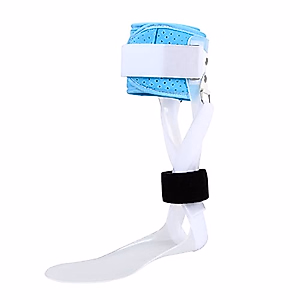 CUSMA Ankle Foot Drop Brace Orthosis Splint - Foot Brace for Dorsiflexion Movement & Improved Walking Gaitfor in Day & Night,Left,L