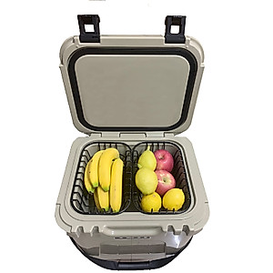 CORRBPEN Cooler Basket for YETI Roadie 24,Keep Smaller Items Dry and Stay Goods High,YETI Roadie 24 Accessories,YETI Ice Compatible with YETI Cooler Accessories,Good to Hold Fruit,Utensils,etc(2-Pack)