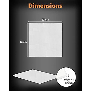 BUBOS 24 Pack Acoustic Panels Soundproof Wall Panels,12“x12“x0.4" Sound Absorbing Panels Acoustical Wall Panels Padding,Acoustic Treatment for Recording Studio,Office,Home Studio,White