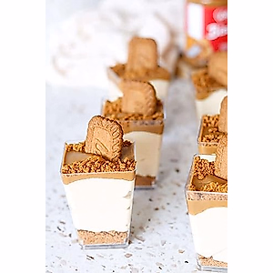 Delightz [50 Pack] 5.Oz Small Clear Plastic Dessert Cups, Disposable Mini Square Appetizer / Shooter Cup For Parfait, Desserts, Pudding, Yogurt.