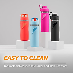 Gatorade 'Overtime' 22oz Stainless Steel Water Bottle, Twist Cap, Orange