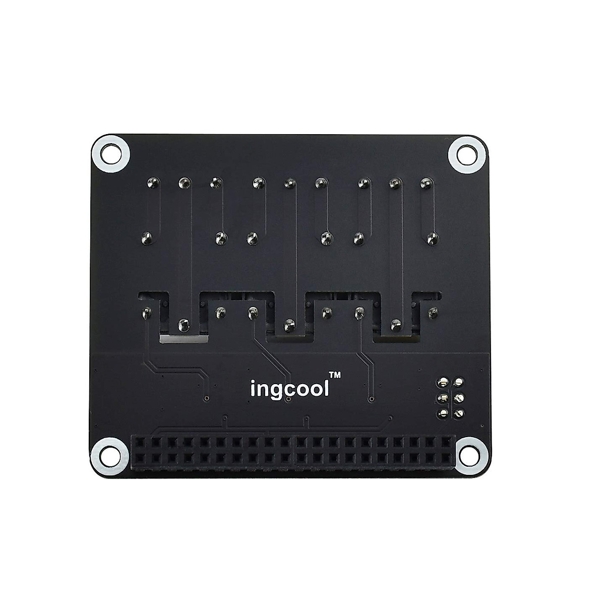 Ingcool Compatible with Raspberry Pi Expansion Board Power Relay Module Kits for Raspberry Pi 4B/3B+/3B/2B/ A+/B+ 5A 250V AC/ 5A 30V DV