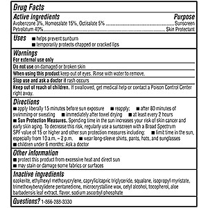 Coppertone SPORT Sunscreen Lip Balm, SPF 50 Sunscreen for Lips, Water Resistant Lip Sunscreen SPF 50, Skin Protectant, 0.13 Oz Tube