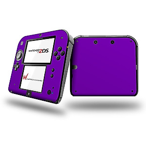 Solids Collection Purple - WraptorSkinz Decal Style Vinyl Skin Compatible With Nintendo 2DS (2DS NOT INCLUDED)
