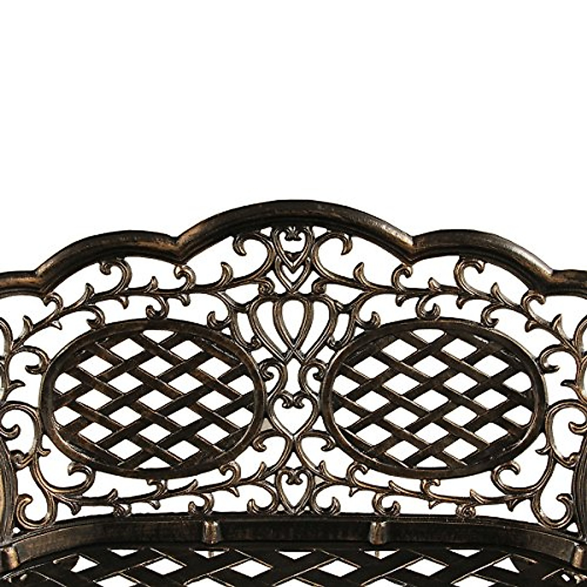 Oakland Living Outdoor Aluminum Loveseat Bench, Bronze