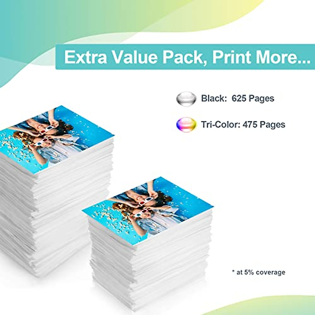 Miss Deer Remanufactured Ink 67 Cartridge Replacement for HP 67XL 67 XL Combo Pack Work with Envy Pro 6055 6455e 6055e 6452 6052 6075 6455 DeskJet 2755e 2752 4152 4155e Printer (1 Black, 1 Tri-Color)