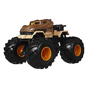 Hot Wheels Monster Trucks, Oversized Monster Truck, 1:24 Scale Die-Cast Toy Truck with Giant Wheels and Cool Designs
