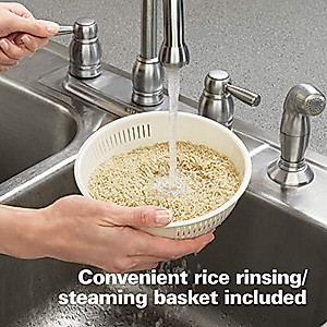 Hamilton Beach Digital Programmable Rice and Slow Cooker & Food Steamer, 20 Cups Cooked (10 Cups Uncooked), 14 Pre-Programmed Settings for Sear Saute, Hot Cereal, Soup, Nonstick Pot, Stainless Steel