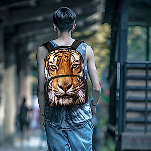 Animal School Bag,School College Backpack,Teenagers Casual Daypack,17 Inch Laptop Backpack for Men (Monkey)