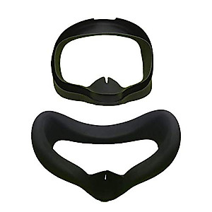 VR Face Silicone Cover Mask & Face Pad for Oculus Quest Face Cushion Cover Sweatproof Lightproof