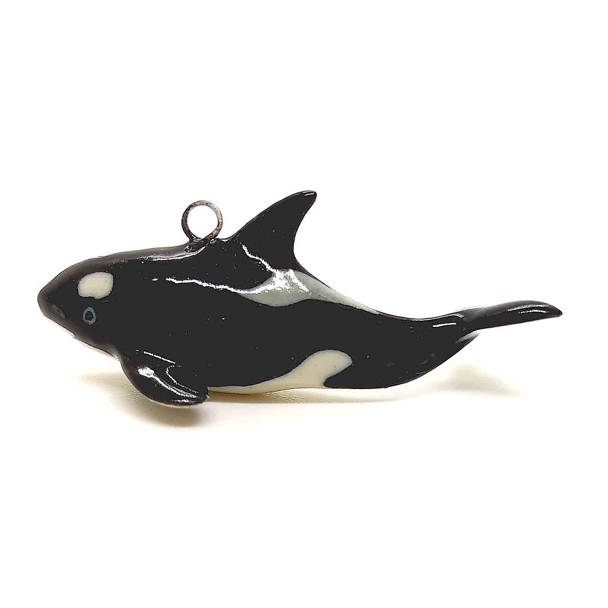 SSJSHOP Whale Orca Micro Tiny Dollhouse Figurines Ceramic Hand Painted Animals Collectible Small Gift Home Garden Decor
