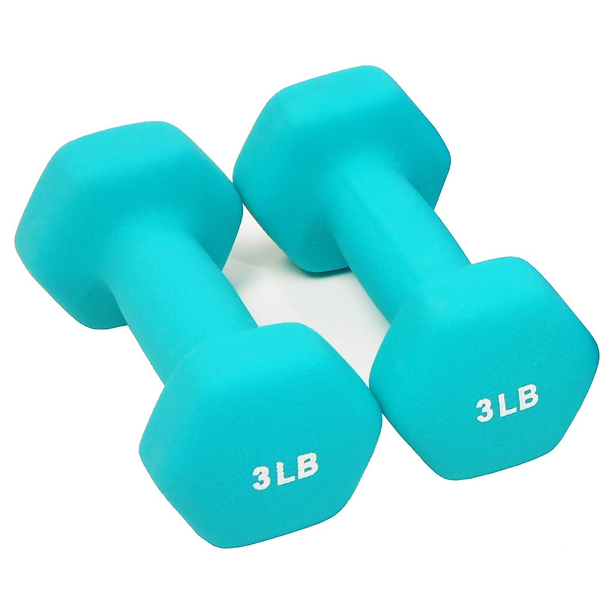 Fitvids Colored Vinyl or Neoprene Coated Dumbbell Set with Stand, 32-Pound Set with Stand, 3LB, 5LB, 8LB Pairs, Cast Iron