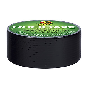 Duck Tape Mini Roll Black 19mm x 4.5m. Repair, craft, personalise, decorate and educate