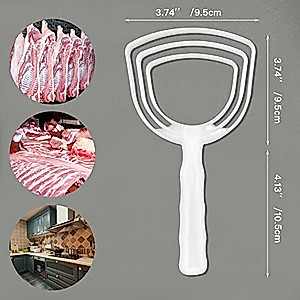 Wreero Bone Dust Scraper Meat Scraper Bone Dust Bone Scraper Professional Bone Dust Scraper Meat Scraper (2 Pieces) Square