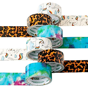 Duck Tape Pattern Colours Tie Dye. Arts & Crafts, DIY, Crafts, Gift Wrapping, Decorative, Scrapbook, Scrapbooking, Bullet Journal, Planner, Party, Festivals, Decoration - 48mm x 9.1m