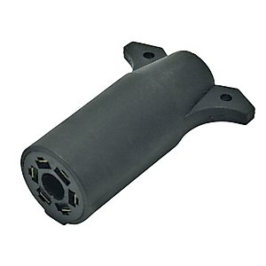 Reese Towpower 85216 7-Way Blade to 6-Pin Center Pin Auxiliary Adapter , Black