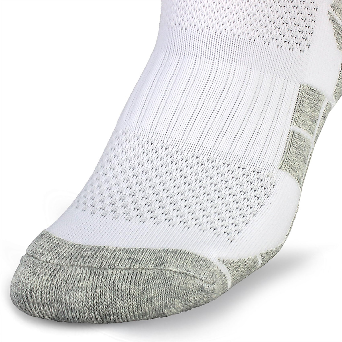 CWVLC Soccer Socks Mens Womens 3 Pairs Sport Equipment Team Athletic Knee High Long Tube Cotton Compression Socks White Large (10-13 Women/8-12 Men)