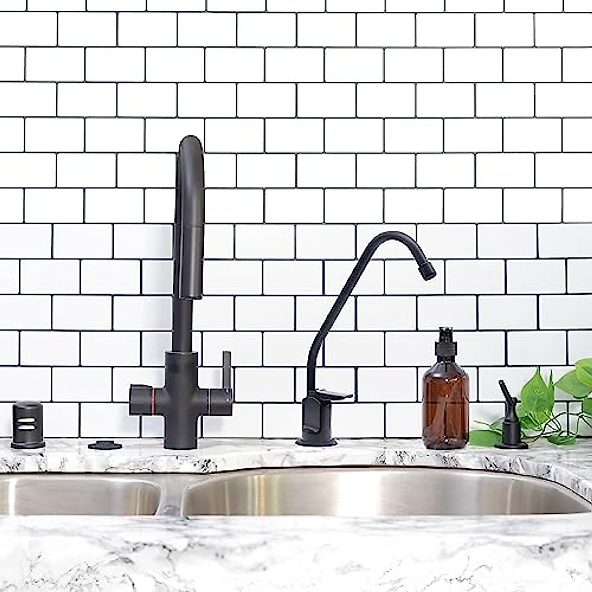 Westbrass D2031-NL-62 8" Touch-Flo Style Pure Cold Water Dispenser Faucet, Matte Black