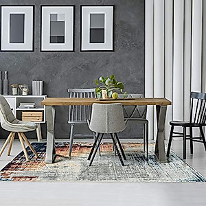 LUXE WEAVERS Olimpia Collection 5955 Multi 5x7 Modern Abstract Area Rug