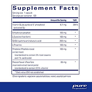 Pure Encapsulations Emotional Wellness | Supports Mental Well-Being and Helps Moderate Occasional Stress | 120 Capsules