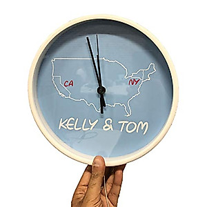 Custom Personalized Photo Wall Clock (10") - Add Your Photo, Picture, Logo or Any Design - Create Your Own Clock for Family, Friends - Made in USA