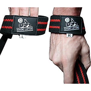 Wrist Wraps + Lifting Straps Bundle (2 Pairs) for Weightlifting, Cross Training, Workout, Gym, Powerlifting, Bodybuilding-Support for Women & Men,Avoid Injury during Weight Lifting-Red