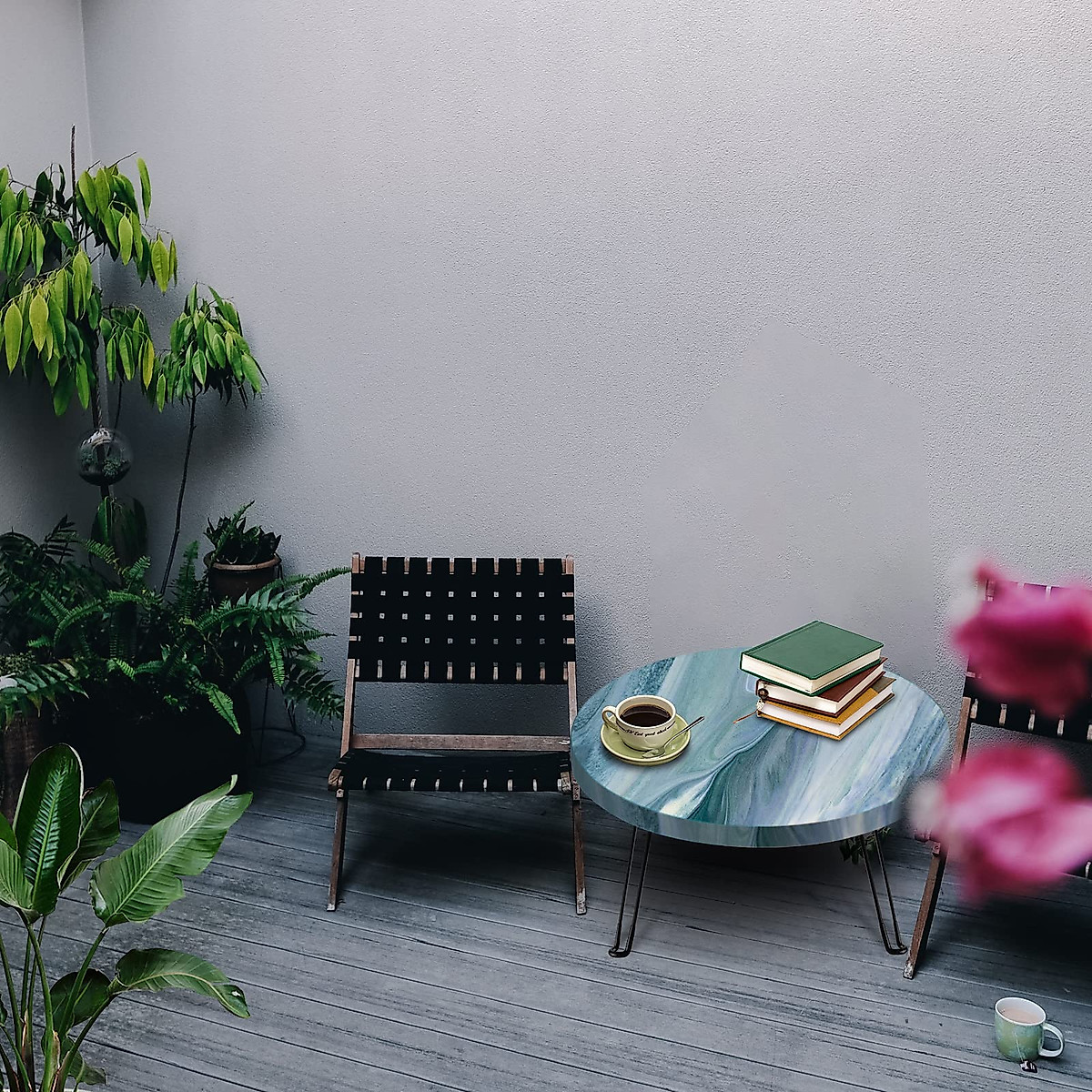 Large Resin Tray Molds, MYKASEN 19 Inch Round Epoxy Resin Table Mold with 3Pcs Table Legs, Thick Silicone Tray Molds for Charcuterie Board River Table Resin Casting DIY Art Home Decor