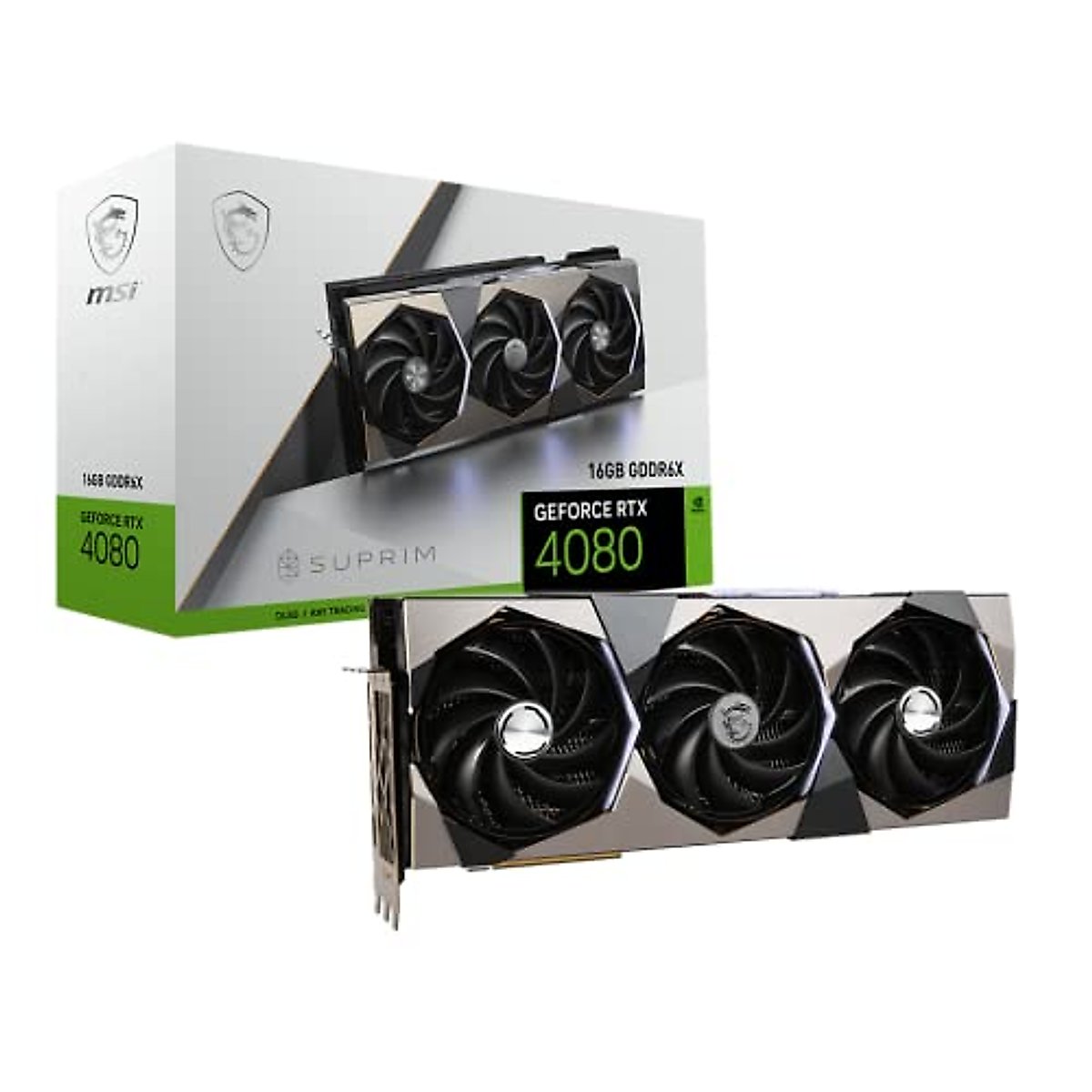 MSI Gaming GeForce RTX 4080 16GB GDRR6X 384-Bit HDMI/DP Nvlink Tri-Frozr 3 Ada Lovelace Architecture Graphics Card (RTX 4080 16GB SUPRIM)