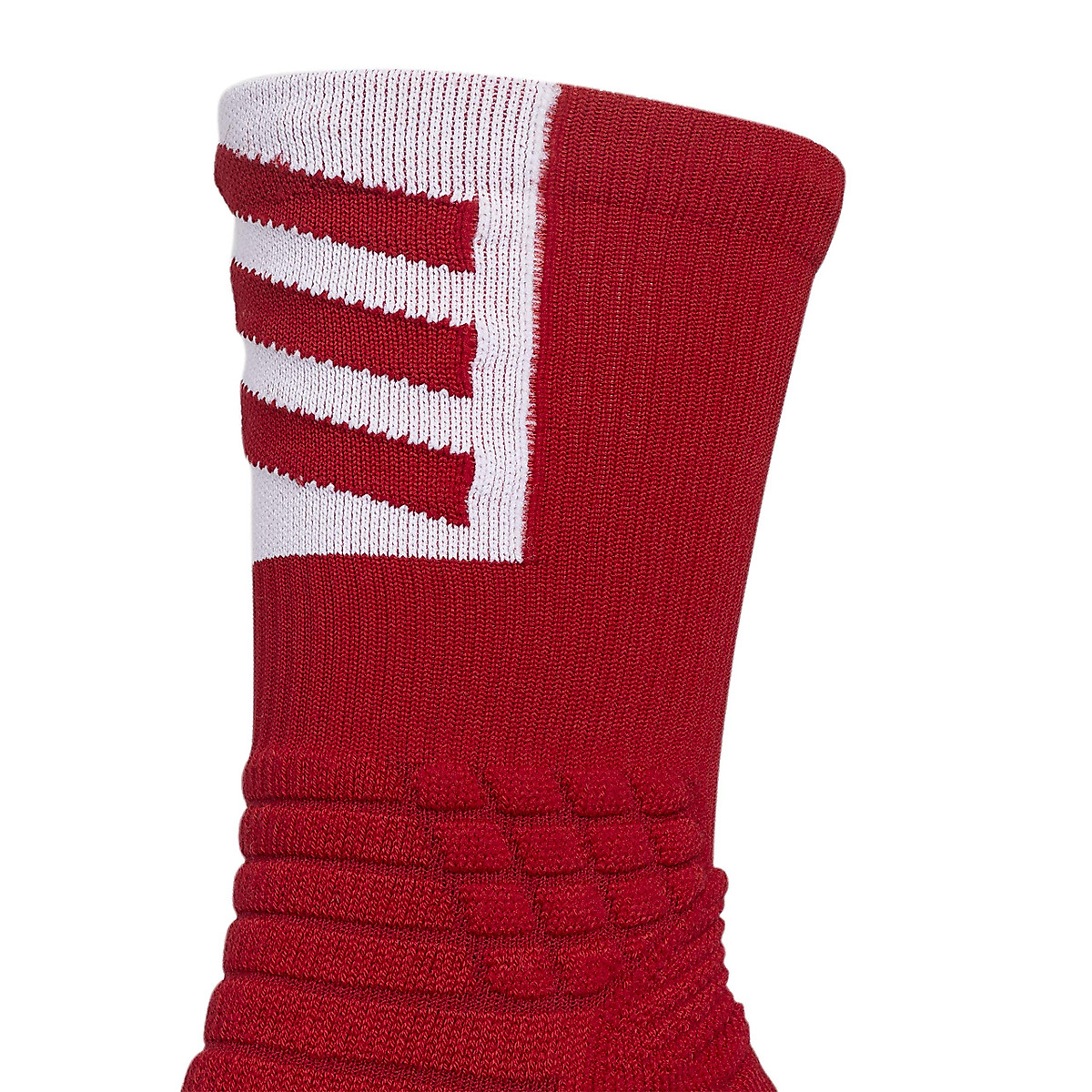adidas Unisex Creator 365 Basketball Crew Socks (1-Pair), Power Red/White, Large