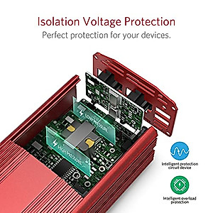 BESTEK 300W Power Inverter DC 12V to 110V AC Car Inverter with 4.2A Dual USB Car Adapter