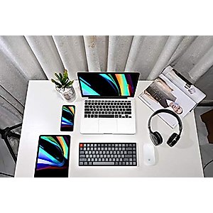 Keychron K2 75% Layout RGB Bluetooth Wireless Mechanical Keyboard with Gateron G Pro Red Switch/Anti Ghosting/N-Key Rollover, Compact 84 Keys USB Wired Gaming Keyboard for Mac Windows-Version 2