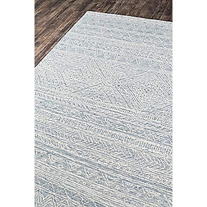 Momeni Mallorca Light Blue Area Rug Area Rug, 2' x 3' Sized Rug for Entry Way, Bathroom, and Kitchen