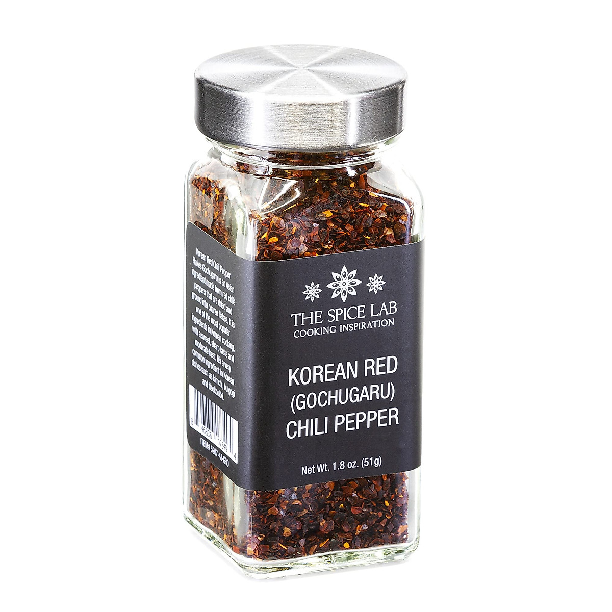 The Spice Lab Gochugaru Korean Red Pepper Flakes – Authentic Chili Flakes For Korean Favorites Like Kimchi & Stir-Fries, Elevate Your Asian Cuisine with Premium Kosher, Gluten-Free Red Pepper Flakes