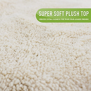 Universal Replacement Washable Large Dog Bed Cover - 36 x 28 x 4 inches - Compatible with Many Orthopedic Memory Foam Dog Bed