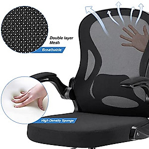 Fefances Drafting Chair Tall Office Chair for Standing Desk Chair Adjustable Height Stool Chair Black