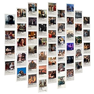 HK Studio Movie Posters for Room Aesthetic Dorm - Polaroid Film Downtown Girl Room Decor 3" x 5" Pack 48