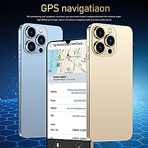 i13 ProMax 5G Cell Phone, Unlocked Android Smartphone, 8GB+512GB, 90Hz 6.7'' FHD LCD Display Screen, 13MP+48MP Camera, 5000mAh Long Battery Life, Dual Sim Card -Black