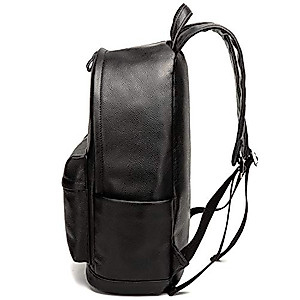 CPJ Genuine Leather Backpack Fits 15.6" Laptop Casual Daypack Schoolbag for Boys & Girls